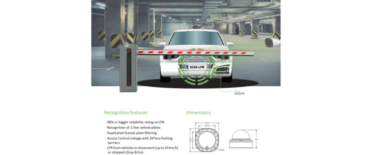 ZKTeco DL-852Q28B License Plate Recognition Camera